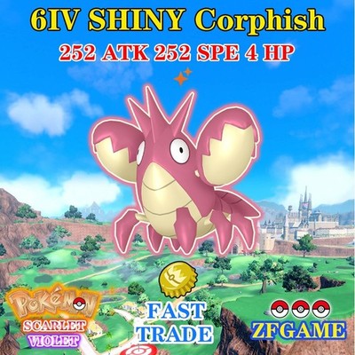 POKEMON 6IV SHINY Corphish + EVS 🚀 SCARLET and VIOLET Online delivery⚡ ...