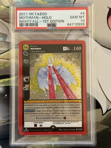 Metazoo PSA 10 Nightfall Mothman Full Holo 4/163 1st Edition | eBay