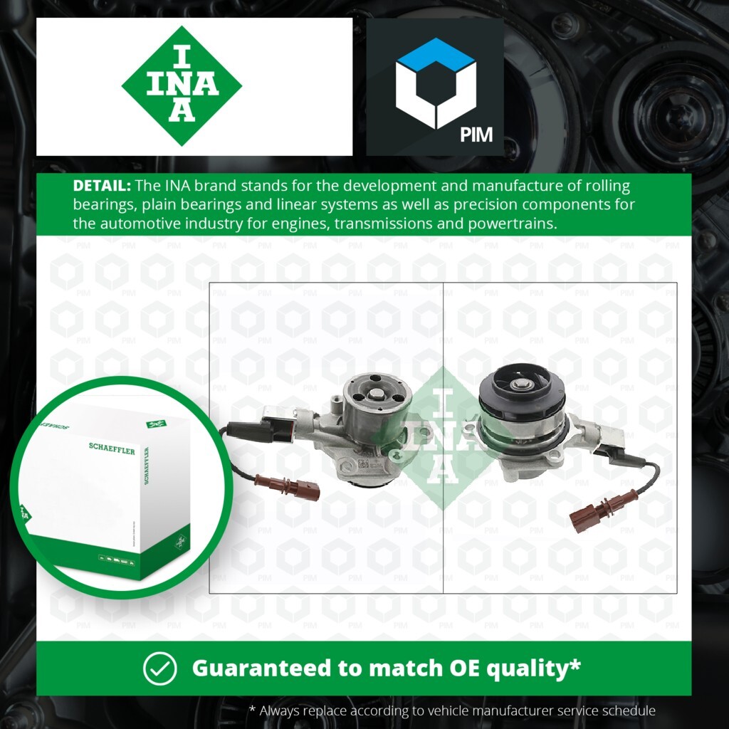 INA 538073310 Water Pump for sale online | eBay