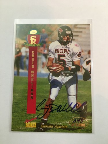 F66018 1995 Signature Rookies Signature Prime Auto/3000 #48 Craig ...