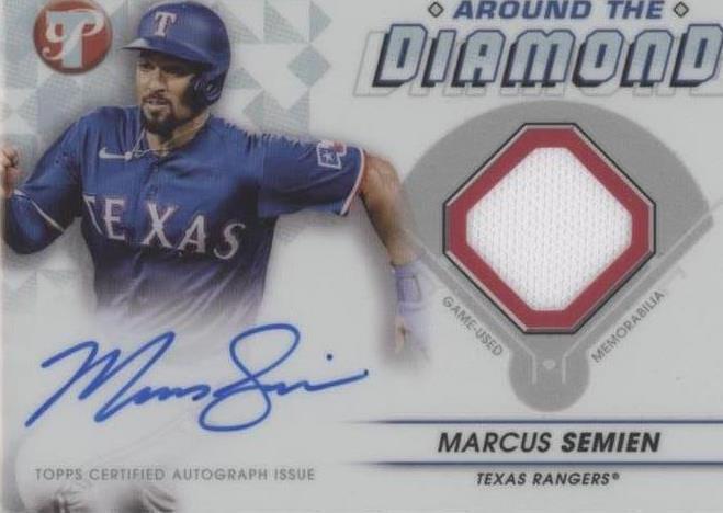 2023 Topps Pristine - Around the Diamond Autograph Relics Marcus Semien ...