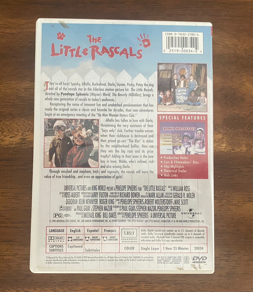 The Little Rascals (DVD, 1999) FREE SHIPPING | eBay