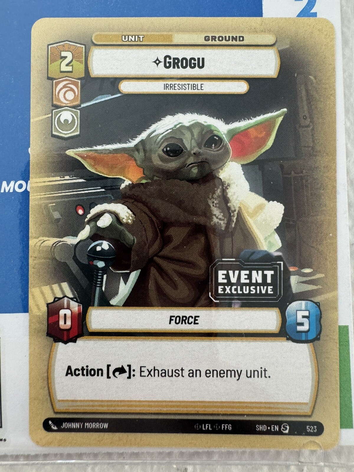 STAR WARS UNLIMITED GROGU IRRESISTIBLE EVENT EXCLUSIVE CARD SDCC 2024 ...