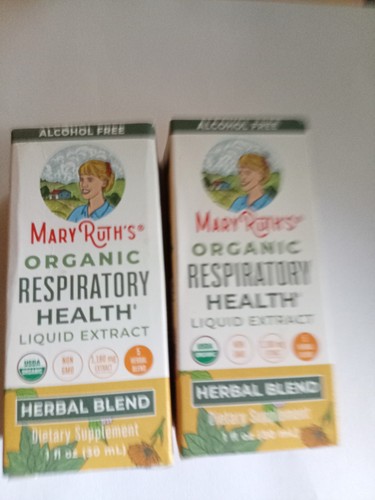2 Mary Ruth's Organic Respiratory Health Liqid Extract 1 fl oz Liquid ...