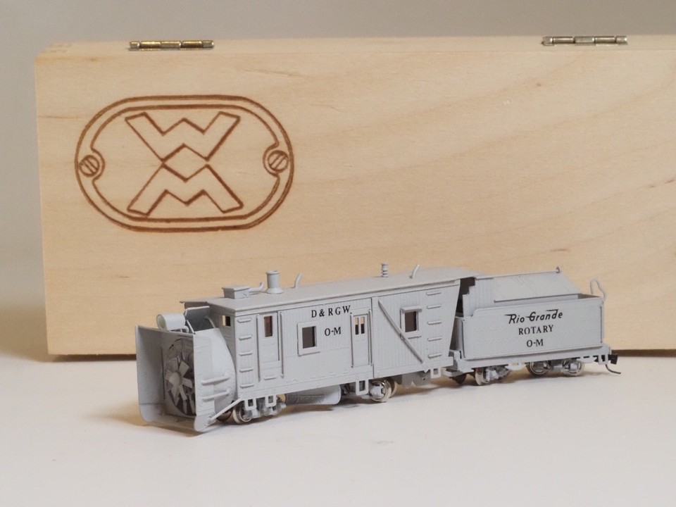 Westmodel Brass 30054 D.R.G.W. Rotary O.M. Snow Plow Nn3 gauge for Z ...