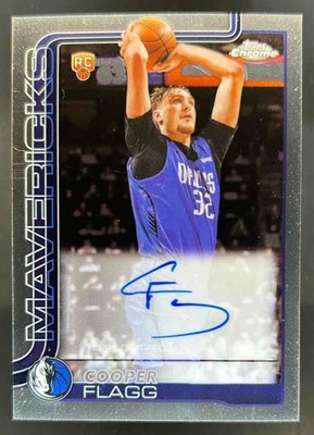 2025-26 Topps Chrome Cooper Flagg Rookie Auto RC #TCAR-CF Mavericks | eBay