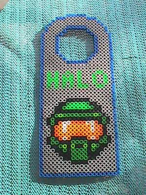 Halo Perler Bead Door Hanger | eBay