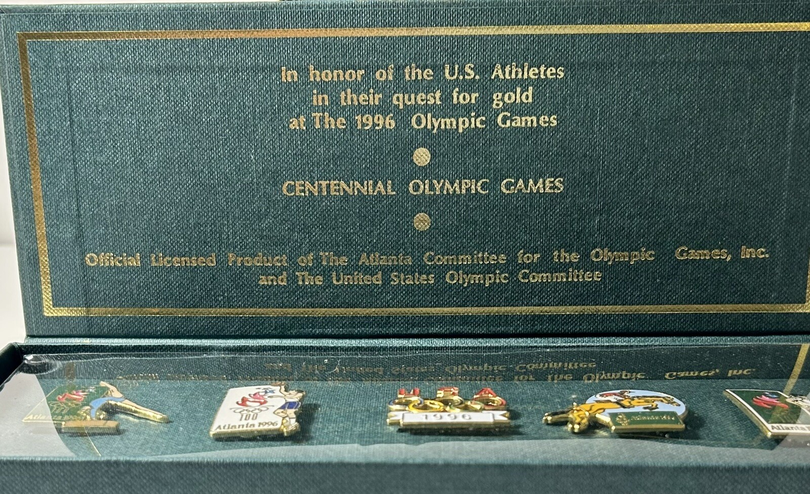 1996 Atlanta Centennial Olympic Games Imprinted Products 5 Pin Set in ...
