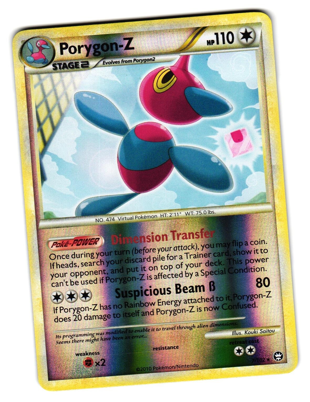 Porygon-Z 7/102 Reverse Holo HeartGold SoulSilver Triumphant 2010 Light Play LP | eBay