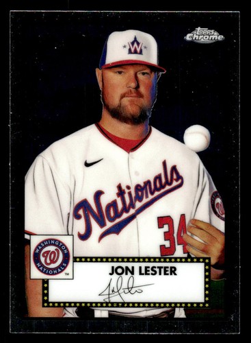 2021 Topps Chrome Platinum Anniversary #231 Jon Lester Card Washington ...