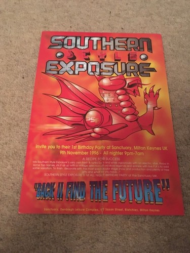 Southern Style Exposure 1st Birthday 9 November 1996 Rave Flyer Flyers ...