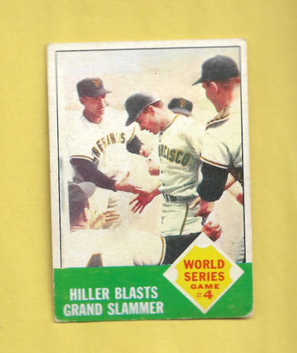 1963 Topps World Series Game 4 #145 New York Yankees San Francisco ...