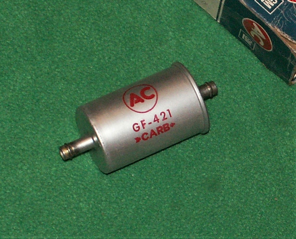 👀 66 OLDSMOBILE 442 400 3X2 NOS AC DELCO FUEL FILTER GF421 GM 5651290 ...