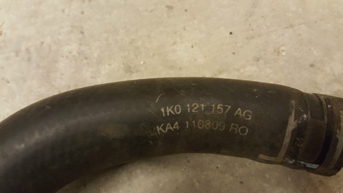 VW SEAT SKODA AUDI 1.9 TDI WATER COOLANT HOSE 1K0121157AG | eBay
