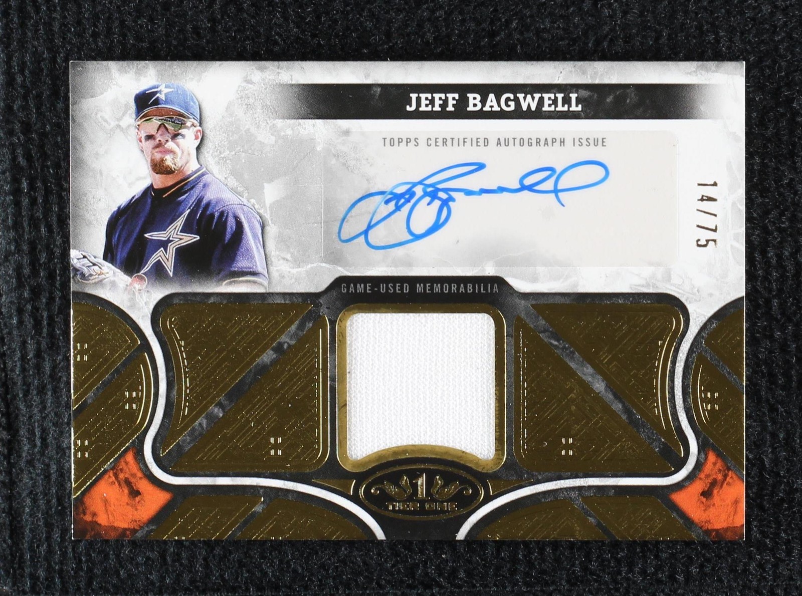 2025 Topps Tier One - Autographed Tier One Relics Jeff Bagwell #AT1R-JB ...