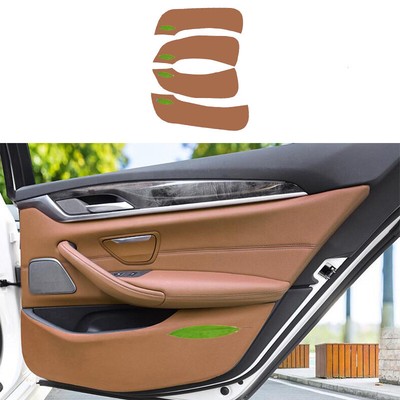 For BMW 5 Series G30 18-22 Yellow Leather Inner Door Protection Panel ...
