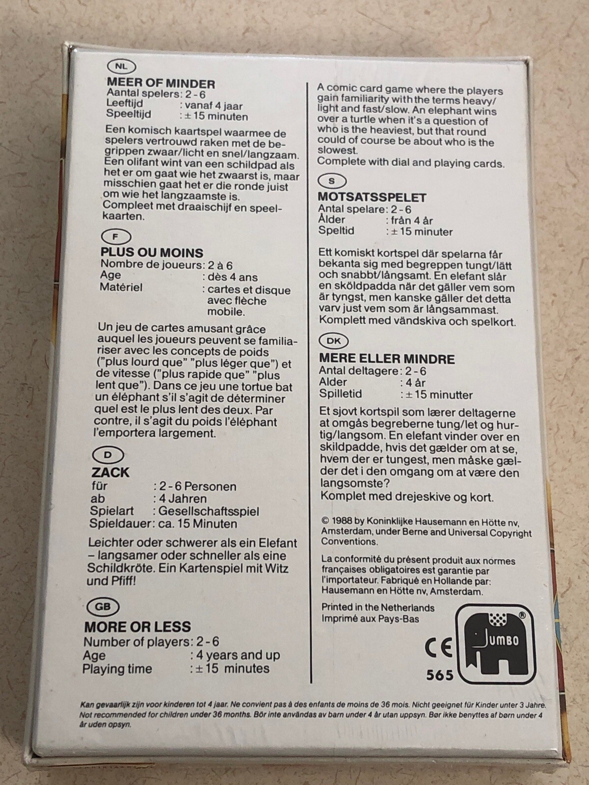 More Or Less Board Games for Kids Ages 4 and Up for 2-6 Players New ...