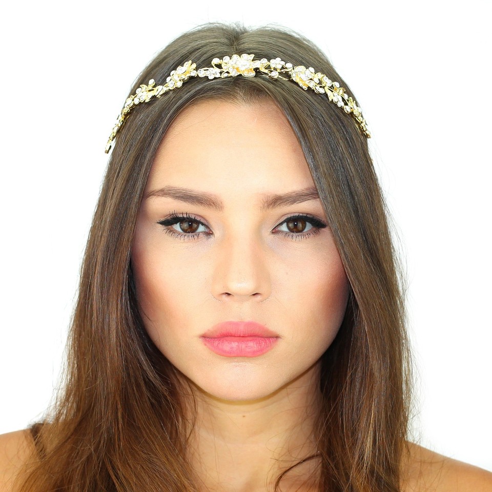 Kristin Perry Crystal Vines Bridal Tiara Headpiece Headband Hair ...