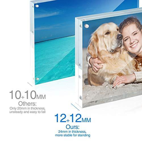 Premium Acrylic Photo Frame Magnet 5x7 5 Pack 5x7" Clear Rectangle ...
