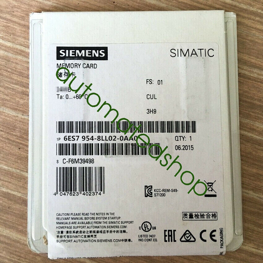 New Siemens 6ES7954-8LL03-0AA0 Replace Memory Card Shipping DHL or ...