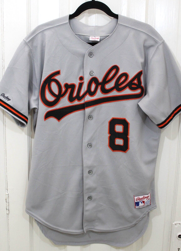 RARE Cal RIPKEN Jr 8 Baltimore Orioles 1989-1994 RAWLINGS jersey gray ...
