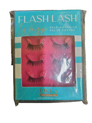 L.W.Y.A Flash Lash -WISP- (3 pairs) Self-adhesive False Lashes | eBay