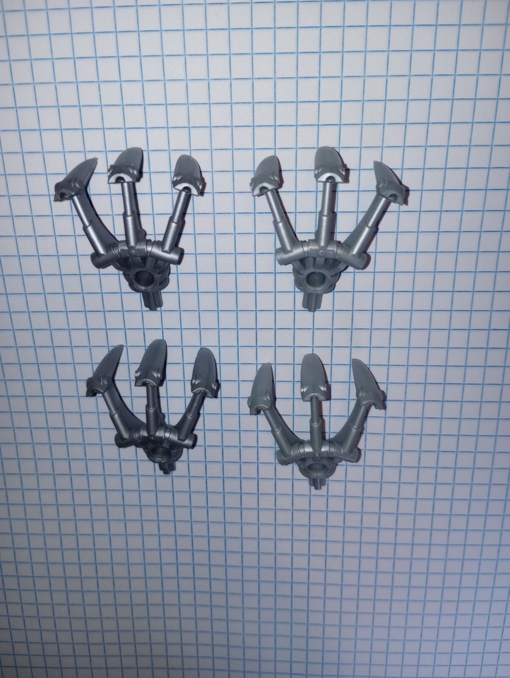 4 Bionicle Lego 32506 Claw Hand Pearl Light Gray Genuine Lego Parts ...