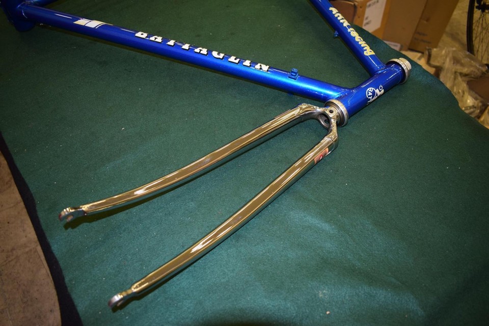BATTAGLIN ARN Columbus Aelle road frame fork 55cm/54cm 8-10sp Chrome ...