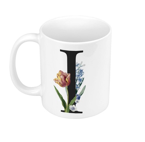 Tasse Céramique Mug I Inès Iris Isabelle Inaya Fleurs Premiere Lettre ...
