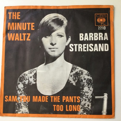 BARBARA STREISAND - THE MINUTE WALTZ - DUTCH CBS 2210. IN PICTURE ...