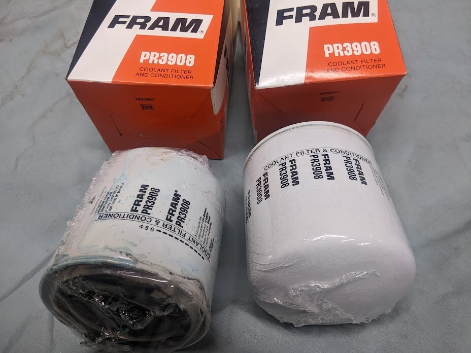 2 NEW Fram Coolant Filter PR3908 NOS New In Box **GOVERNMENT SURPLUS ...