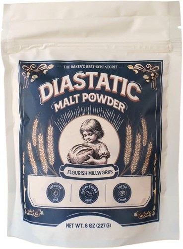 Flourish Millworks Diastatic Malt Powder - 8oz - Premium Baking ...