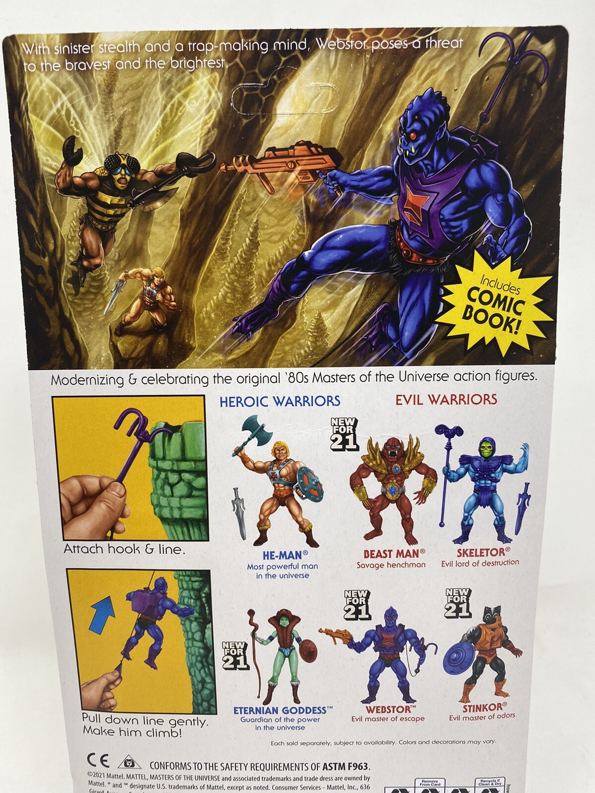 MOTU Webstor Masters Of The Universe Origins Wave 6 New ‘21 Retro ...