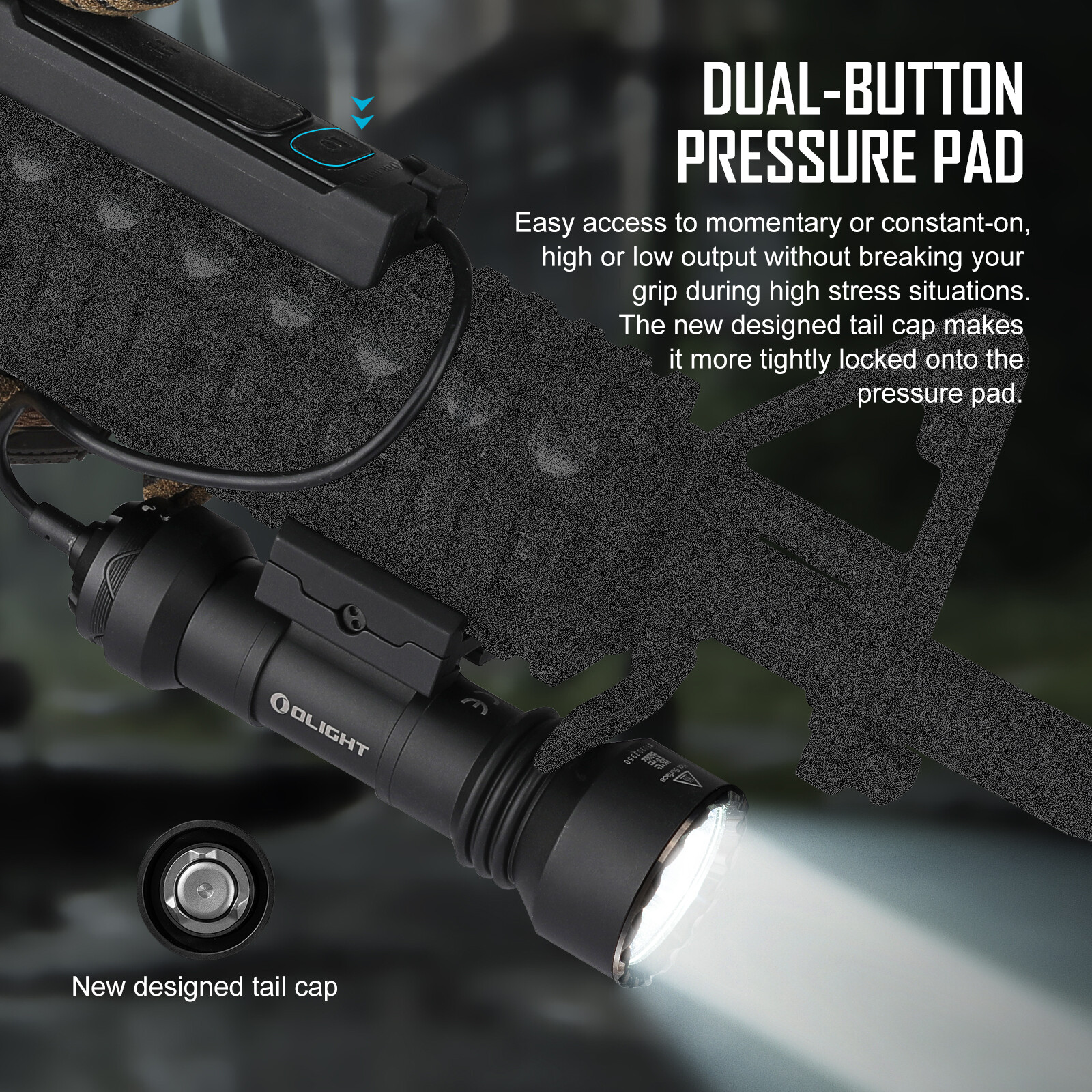 Olight Javelot Tac Picatinny Rail Mount Weapon Tactical Light Rifle ...