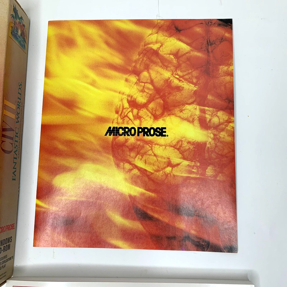 Civ II Fantastic Worlds PC CD CIB Microprose 1997 Sid Meier Big Box | eBay