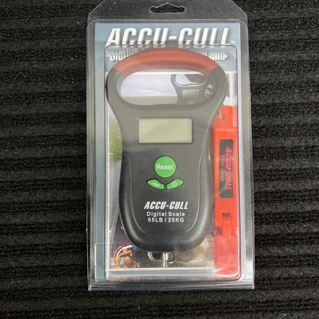 Accu-cull Digital Weight Scale With Mini Grip Black Holds up to 55lbs ...