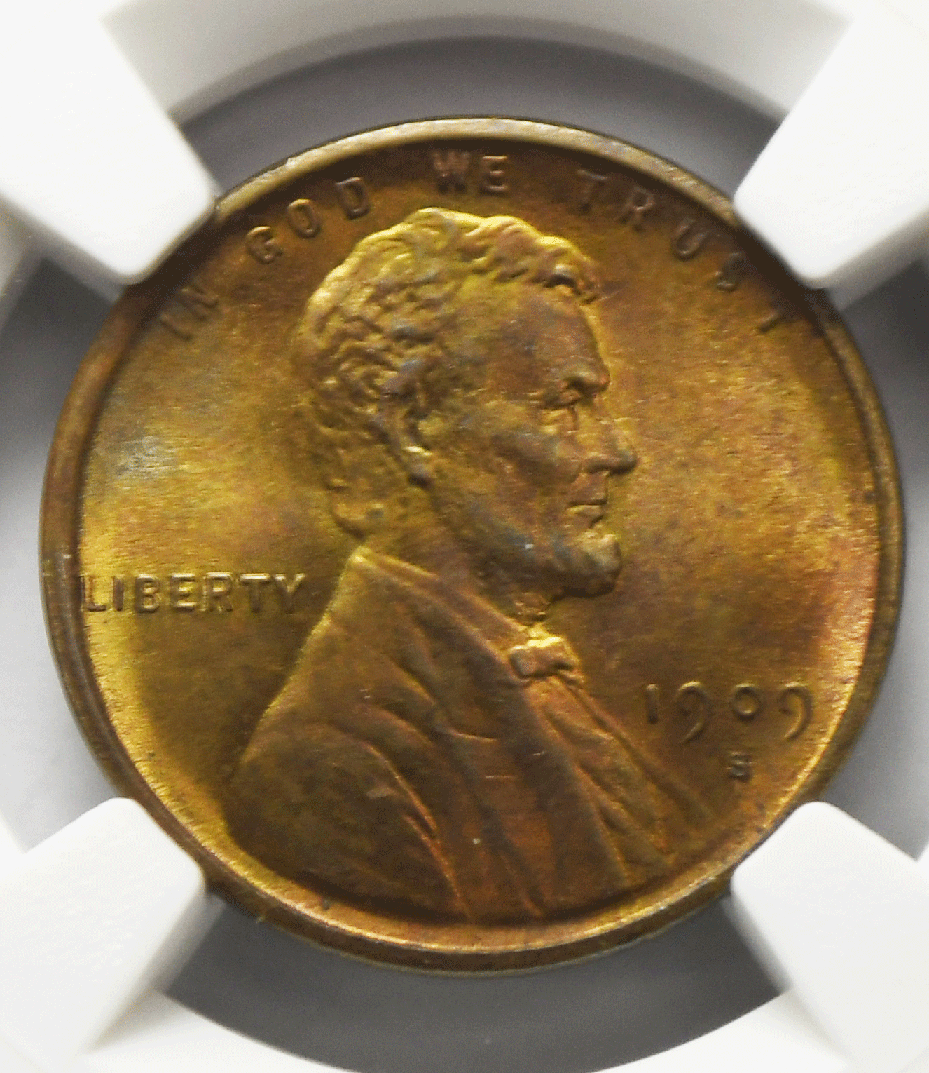 1909 S VDB 1c Lincoln One Cent Wheat Cent NGC Unc Details San Francisco ...