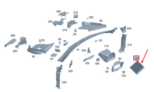 NEW MERCEDES-BENZ GLE W167 CABIN DUST FILTER A1678350200 167-835-02-00 ...
