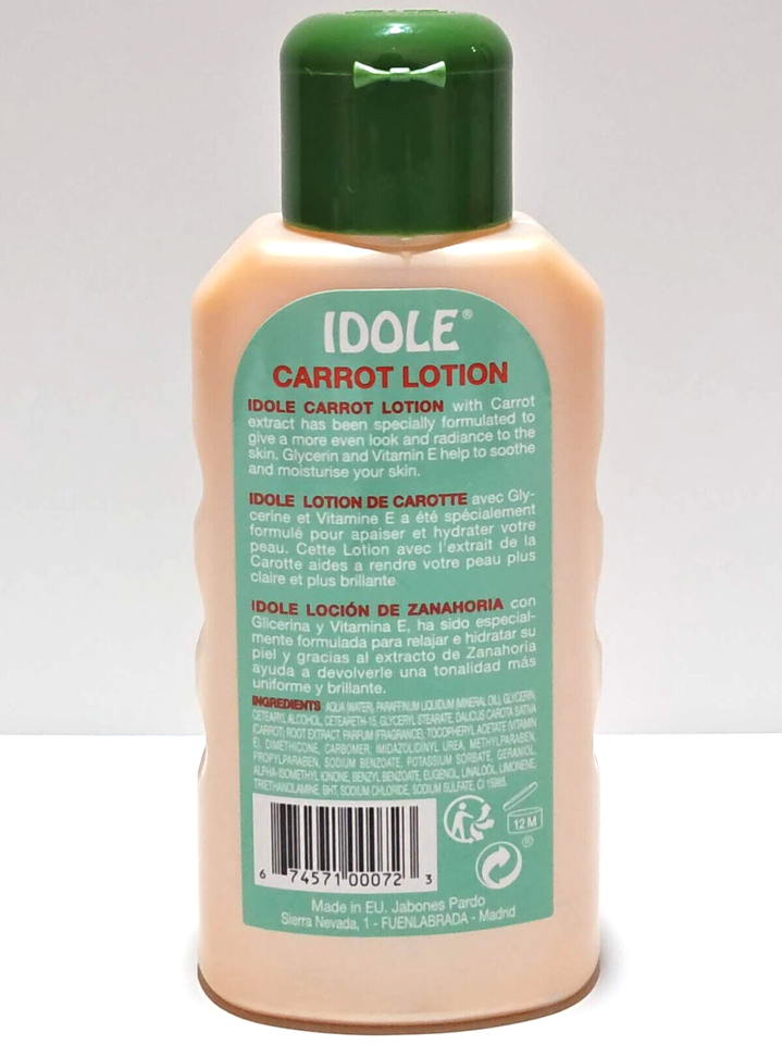 Idole - Carotte Lotion with Glycerin & Vitamin E - 10.5 oz | eBay