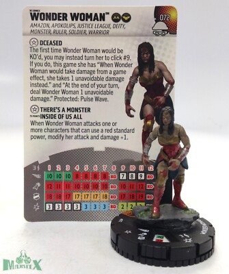 Heroclix DC Notorious set Wonder Woman (DCeased) #072 Chase figure w ...