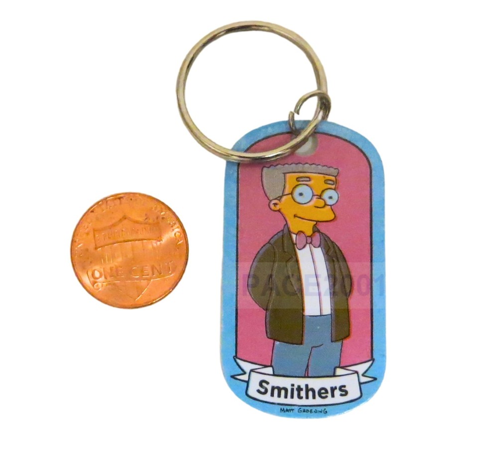 The Simpsons Metal Dog Tags Key Ring (Choose your Character, Disc on ...