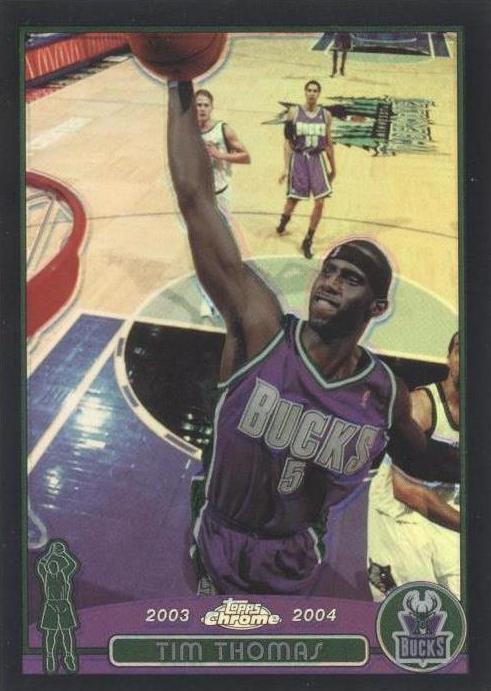 2003-04 Topps Chrome - Tim Thomas #80 Black Refractor /500 for sale ...