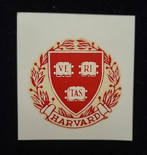 Rare Vintage 1950s Harvard University Logo / Shield. Version 2 | eBay