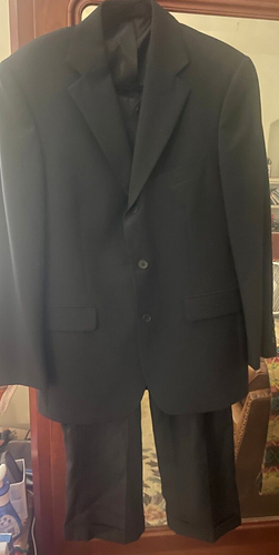 Covington men's suit Jacket 38R, pants 30x30, black, excellent ...