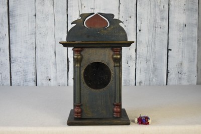 Vintage wooden stand for clock / Clock box / Hanging wall box / Stand ...