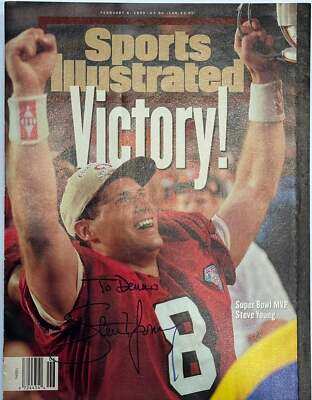 Steve Young Autographed Sports Illustrated Magazine February 6 1995 | eBay