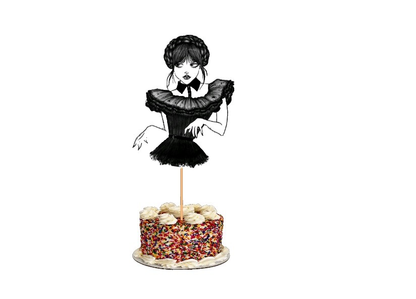 Wednesday Addams Cake Topper | eBay UK