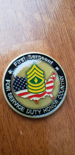 US ARMY FIRST SERGEANT CHALLENGE COIN | eBay