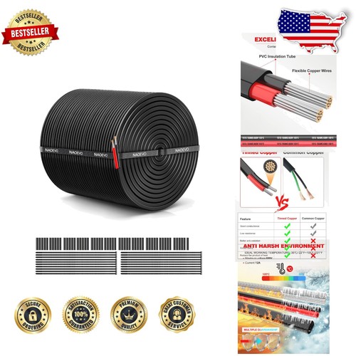 18 AWG Stranded PVC Electrical Wire - 500FT Low Voltage Tinned Copper ...