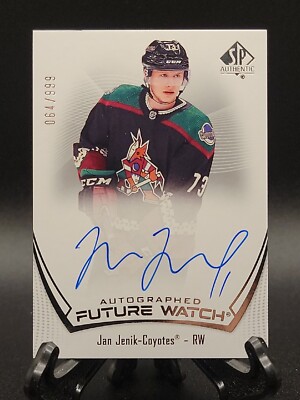 2021-22 SP Authentic Jan Jenik Future Watch Auto /999 Coyotes !!!🔥🔥🔥 | eBay